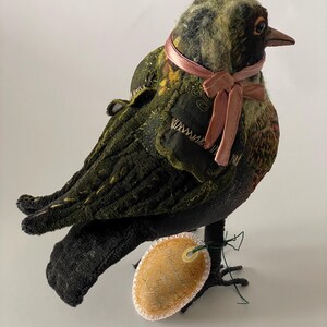 Bertha - Textile Art Bird Hand Made Artistic Bird, Personaalized Bird ...
