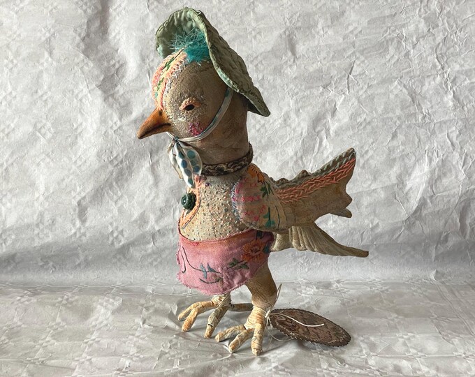 Matilde Textile Art Bird. Hand Made Artistic Bird, Personaalized Bird ...
