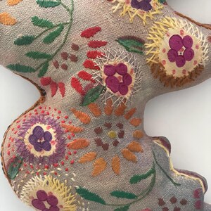 Handstitched Wall Hanging Sculpture Textile Art Bird by Daria Sikora ,A ...