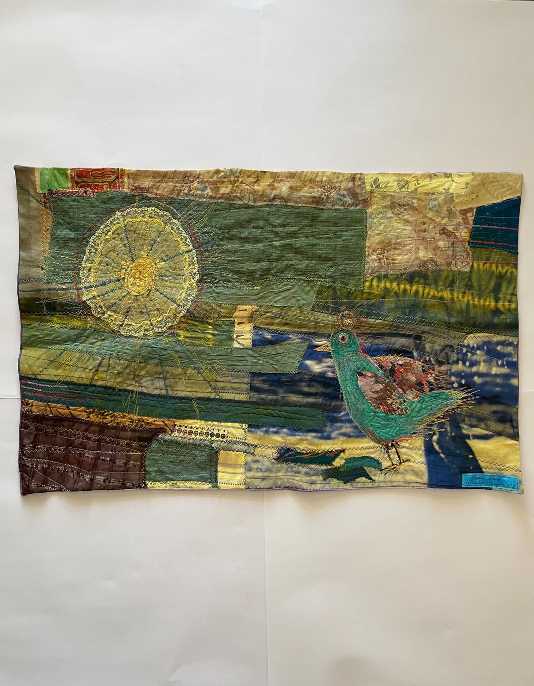 Handstitched Textile Art: birds Singing in the Morningtapestry by Daria ...