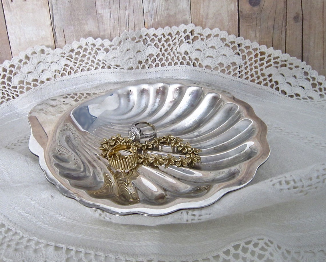 Silver Plate Shell Dish Candy Dish Jewelry Dish Nut Dish - Etsy