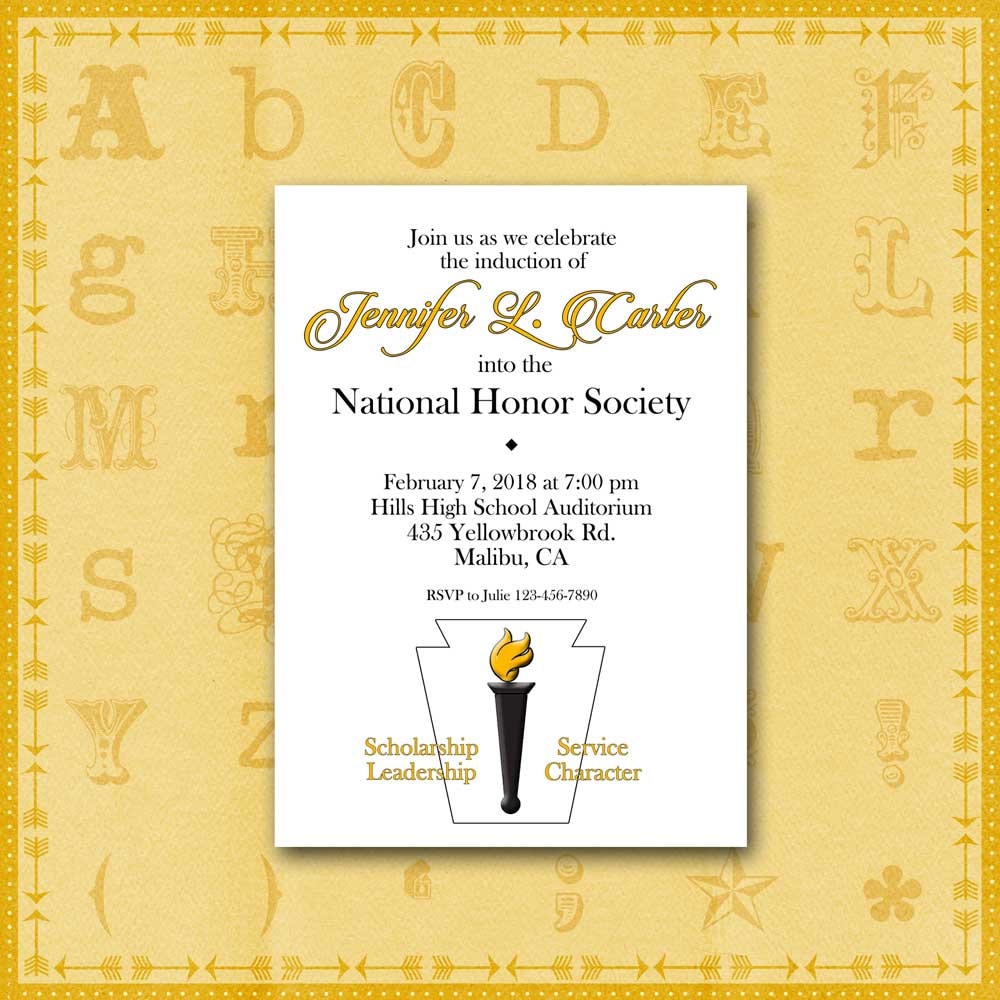 Junior Beta Club Induction Invitation: DIY Printable (PDF) - Etsy