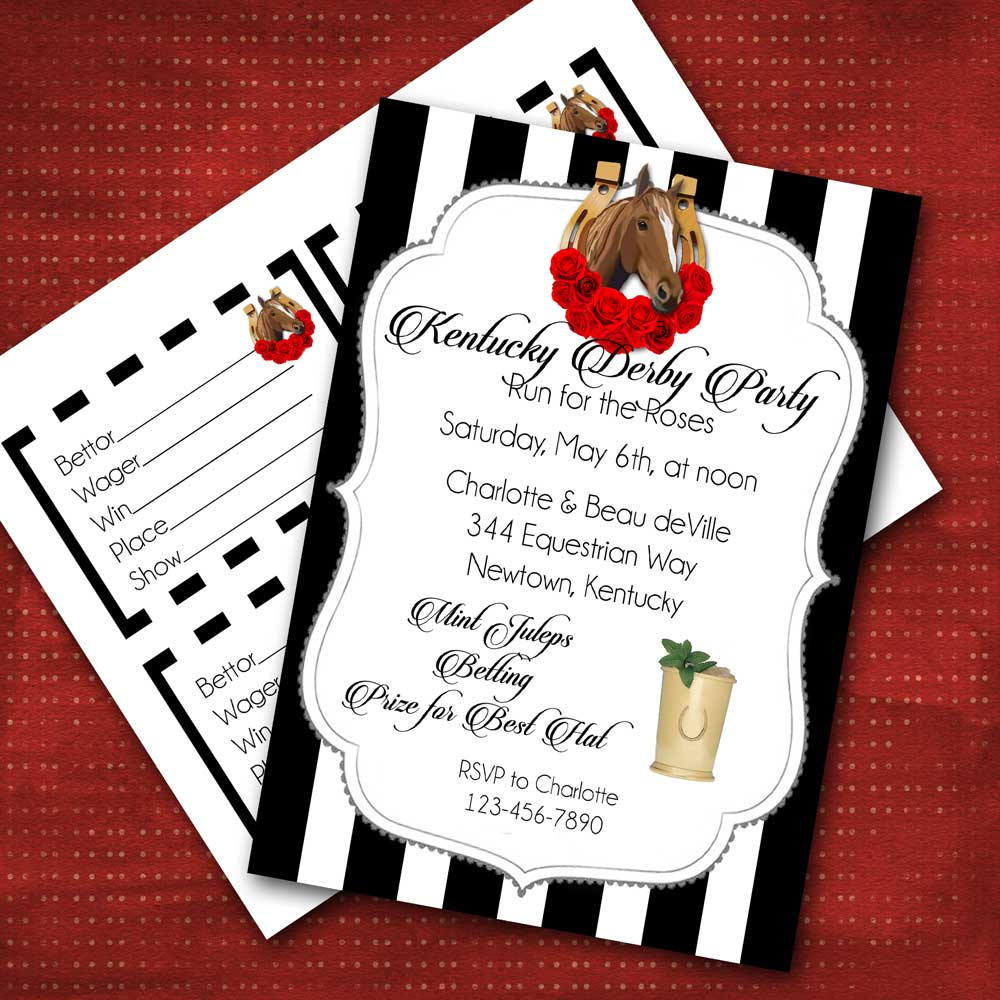Kentucky Derby Invitation Custom Made Horse Race Betting - Etsy
