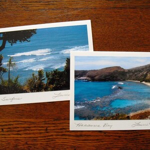 Hawaiian Ocean Note Cards, Photo Note Cards Signed by Artist, Ocean ...