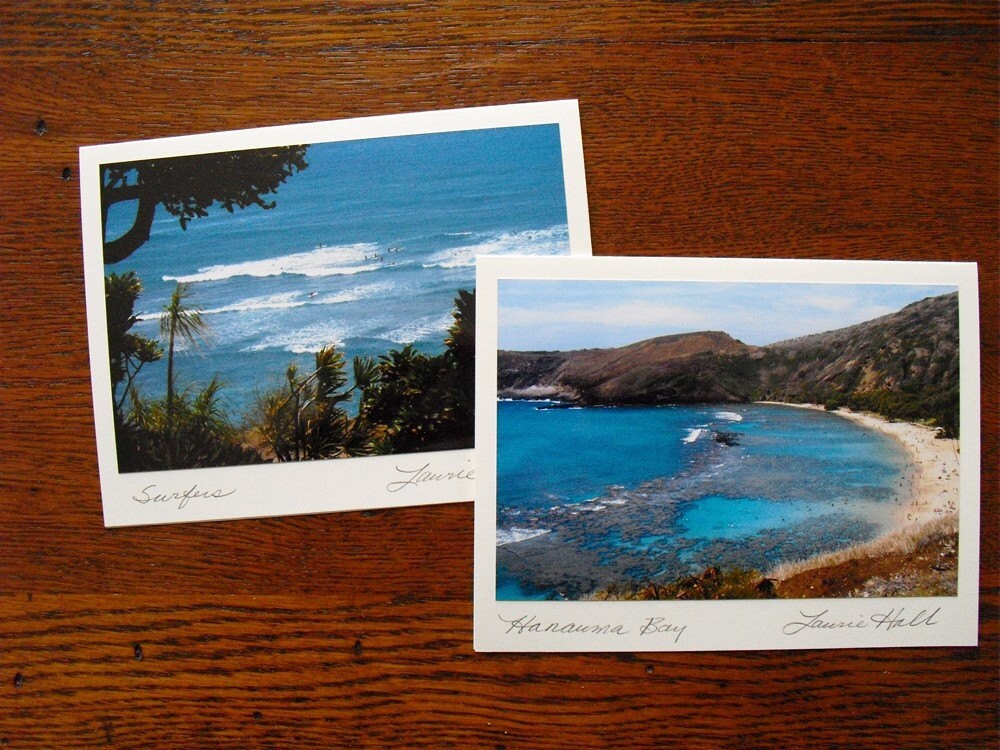 Hawaiian Ocean Note Cards Photo Note Cards Signed by Artist | Etsy