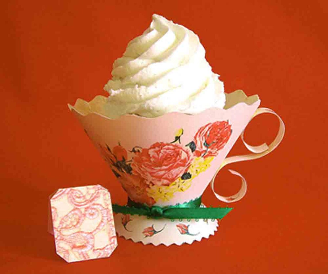 Teacup Party Favor Victorian Rose Tea Cup DIY Party - Etsy
