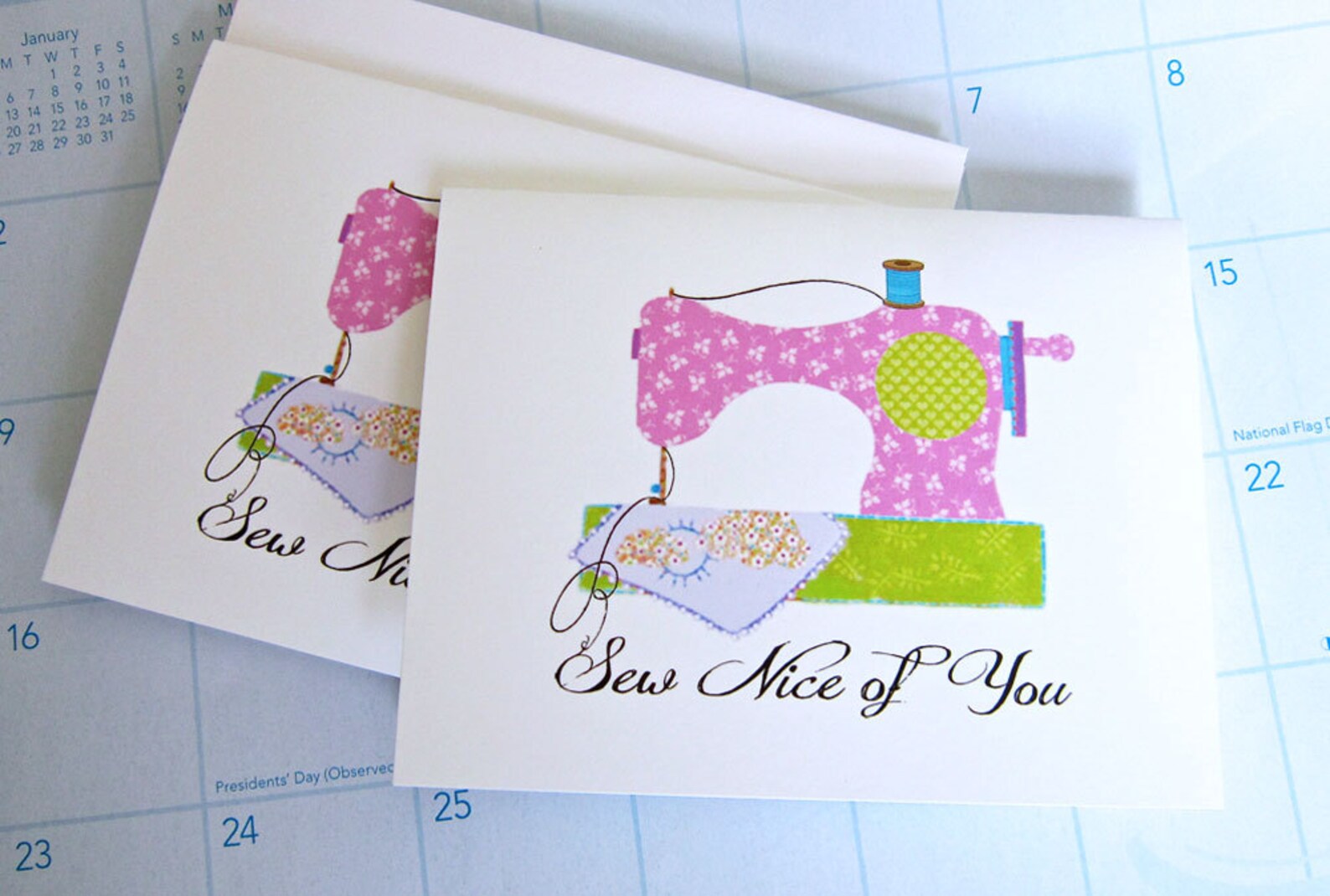 Quilting Note Cards Sewing Note Cards Sew Nice of You | Etsy