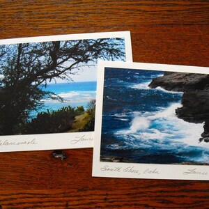 Hawaiian Ocean Note Cards, Photo Note Cards Signed by Artist, Ocean ...