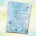 Frozen Birthday Party Invitation, Child Birthday Winter Party ...