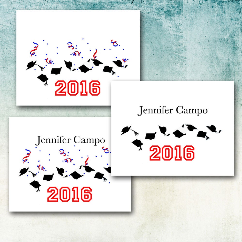 Graduation Invitation School Colors DIY Party Printable - Etsy