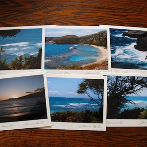 Hawaiian Ocean Note Cards, Photo Note Cards Signed by Artist, Ocean ...