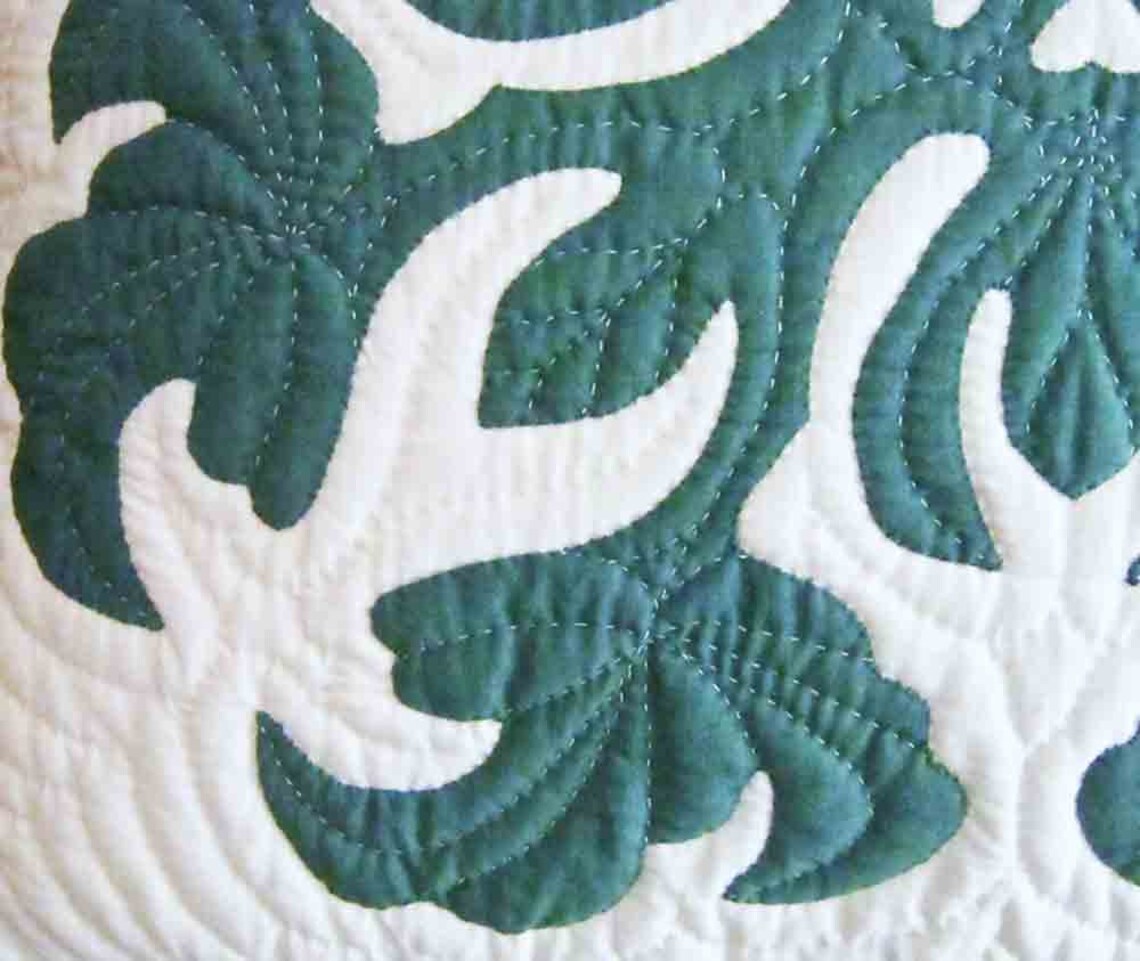 Hawaiian Quilt Pattern Blue Jade Pattern and Tutorial PDF | Etsy
