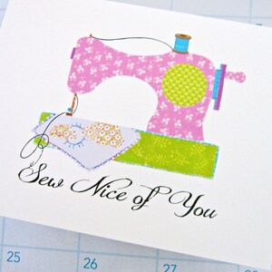 Quilting Note Cards, Sewing Note Cards, Sew Nice of You, Country ...