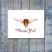 Texas Longhorn Note Cards State Flag Lone Star State Custom - Etsy