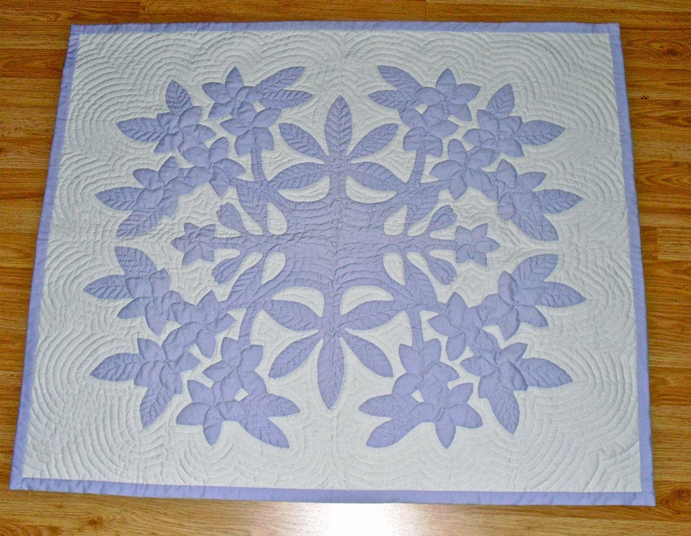 Hawaiian Plumeria Quilt Pattern & Tutorial Pua Melia Wall - Etsy Australia
