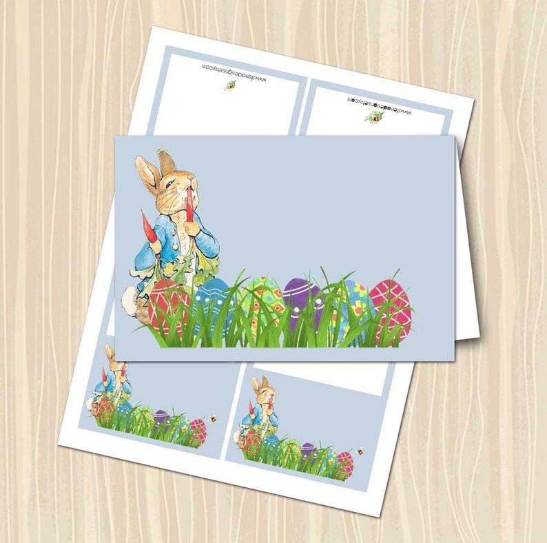 Peter Rabbit Easter Place Cards Beatrix Potter Easter - Etsy