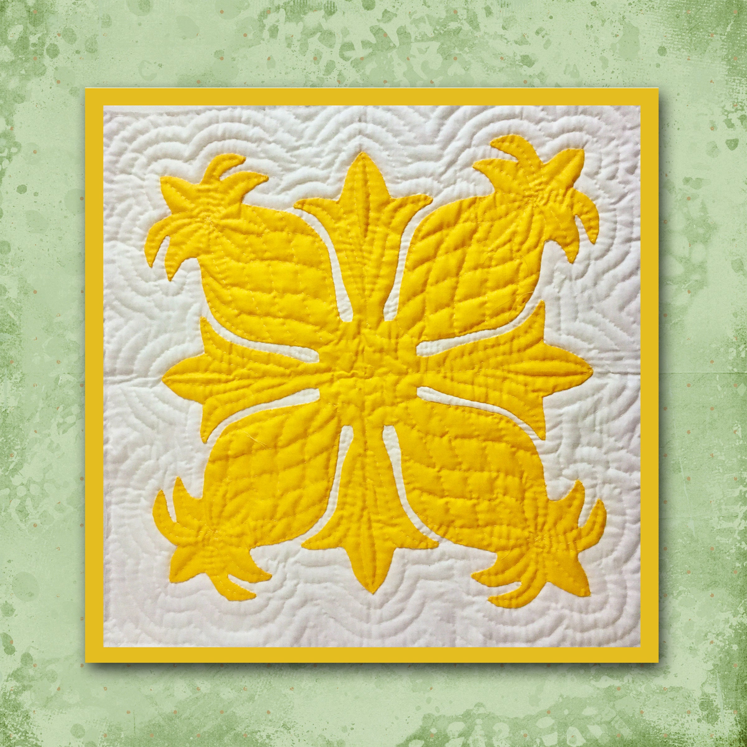 Hawaiian Pineapple Quilt Pattern