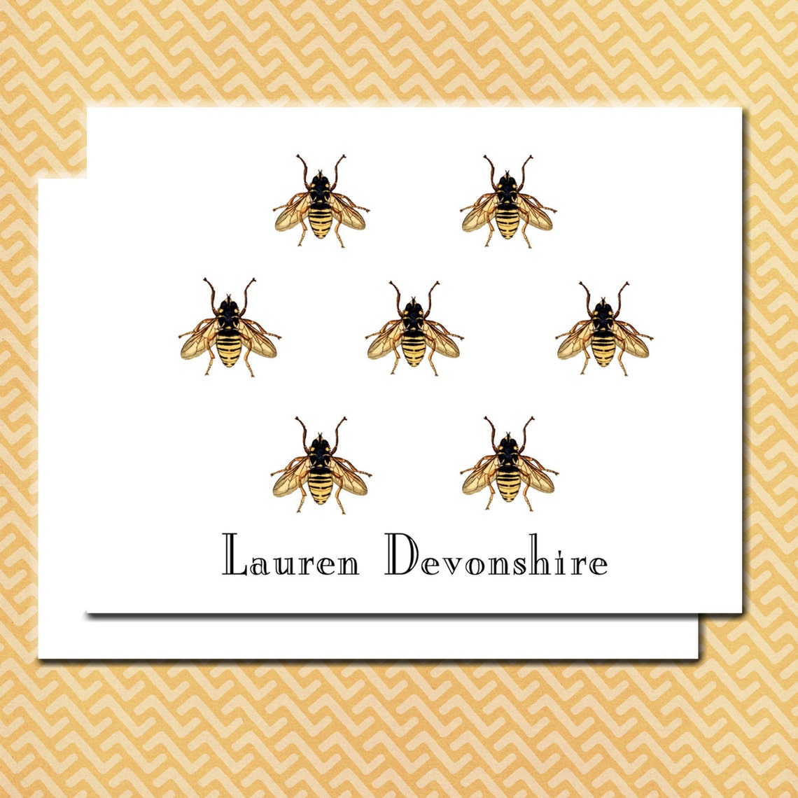 Bee Notes Cards Custom Personalized Cards Honey Bees Made | Etsy