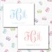 Classic Monogram Note Cards Personalized Traditional - Etsy