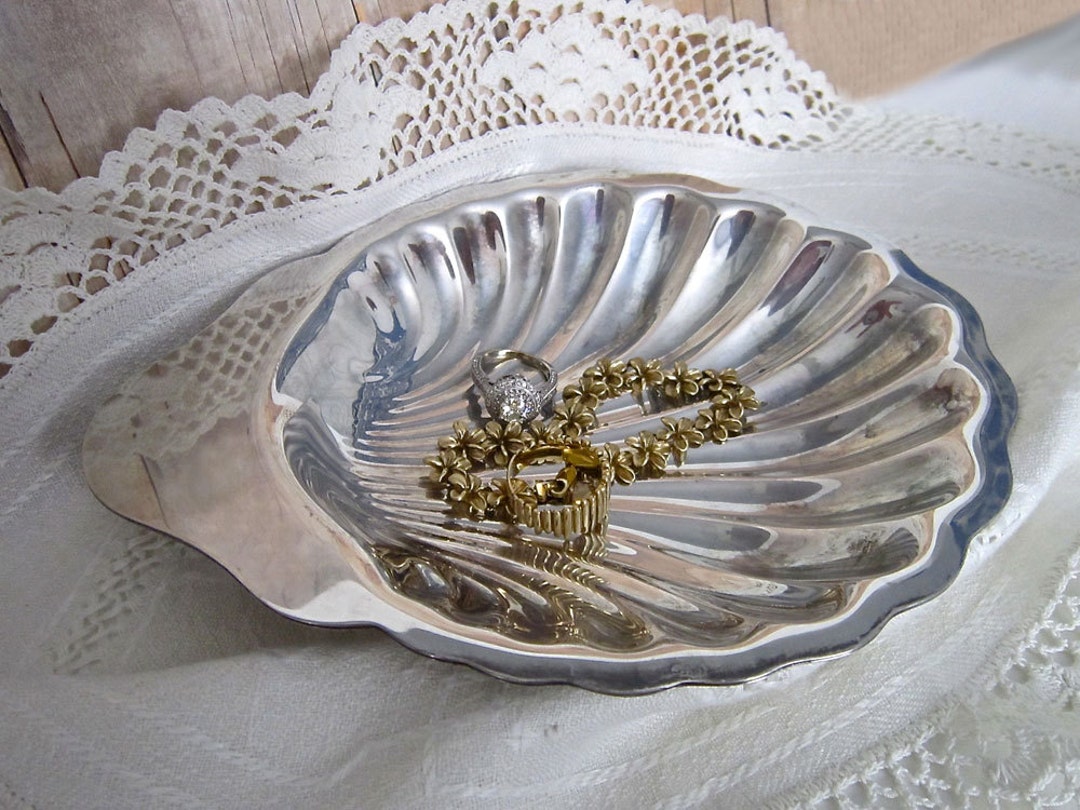 Silver Plate Shell Dish Candy Dish Jewelry Dish Nut Dish - Etsy