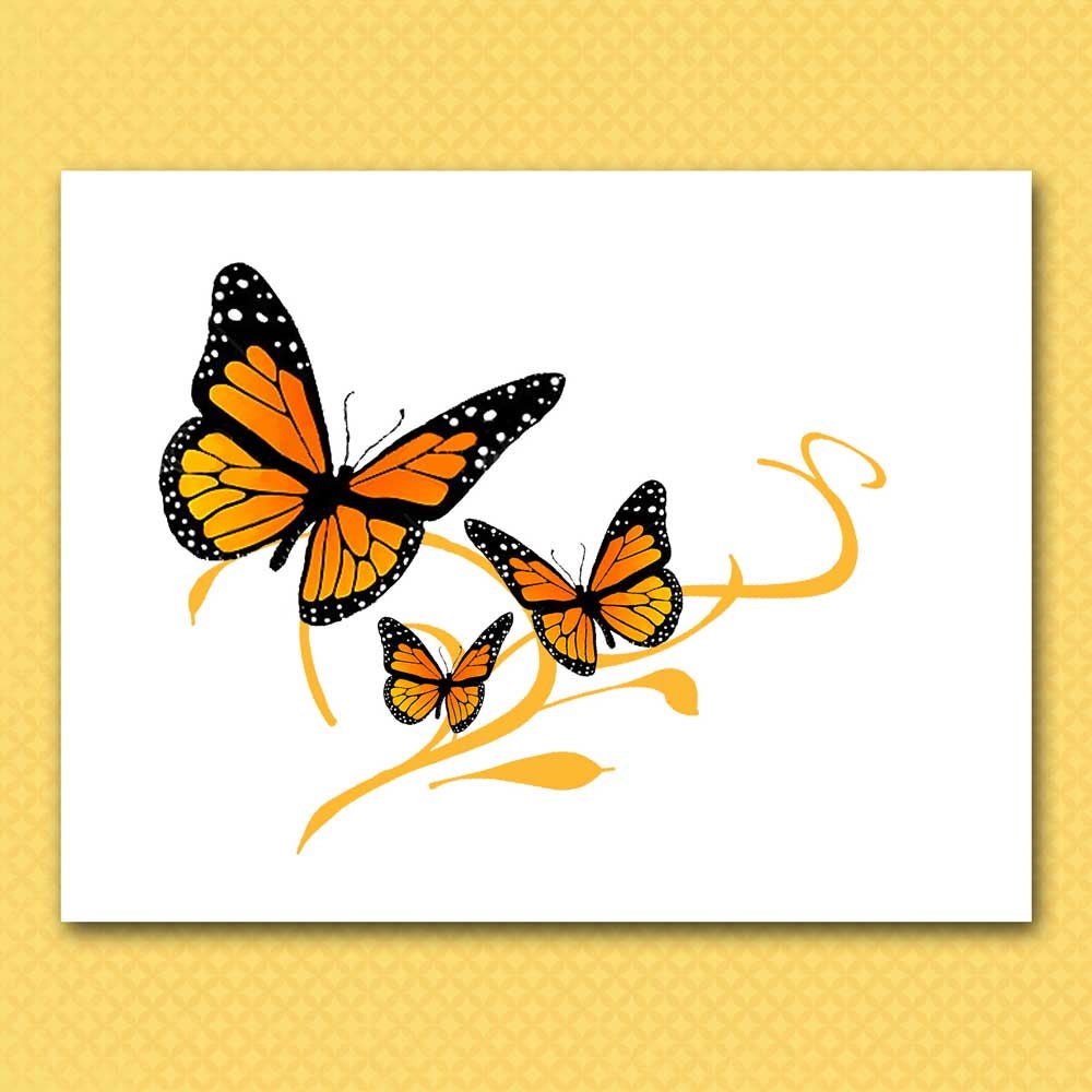 Butterfly Note Cards Monarch Butterfly Nature Stationery - Etsy