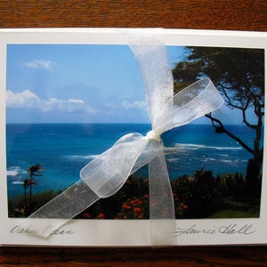 Hawaiian Ocean Note Cards, Photo Note Cards Signed by Artist, Ocean ...