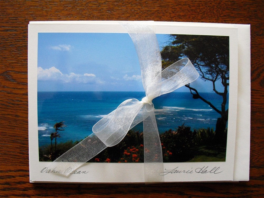 Hawaiian Ocean Note Cards Photo Note Cards Signed by Artist | Etsy