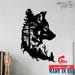 Geometric Wolf Head Metal, Wolf Metal Wall Decor, Wolf Lover Gift, Home ...
