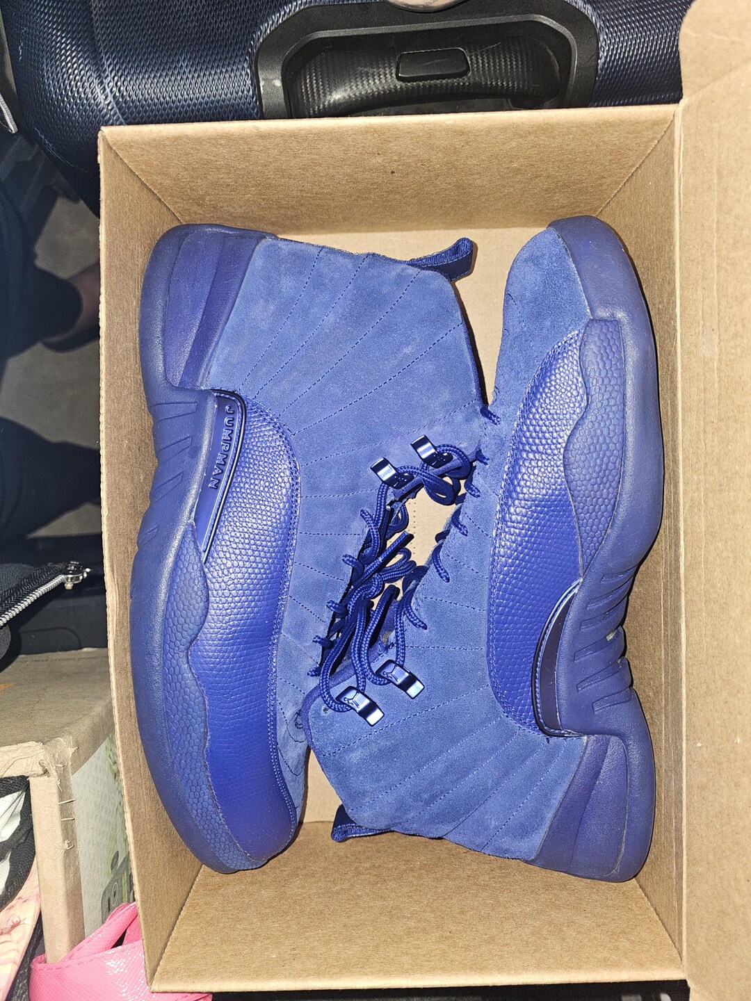 Nearly New Men's Jordans 12 Retro in Deep Royal Blue - Etsy