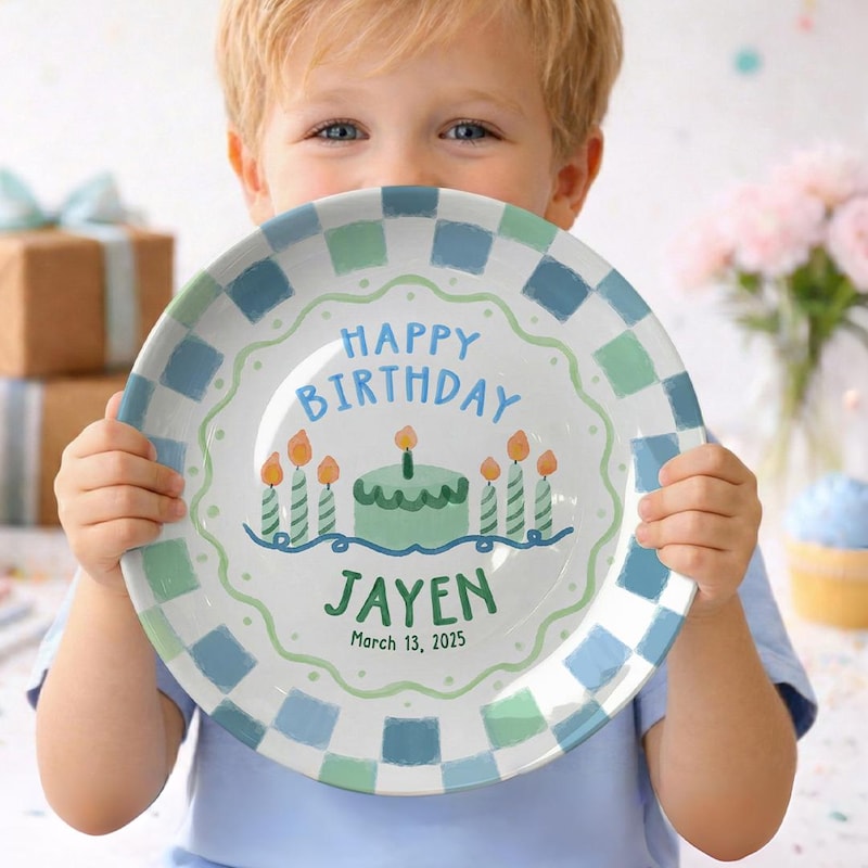 Birthday Plate - Etsy
