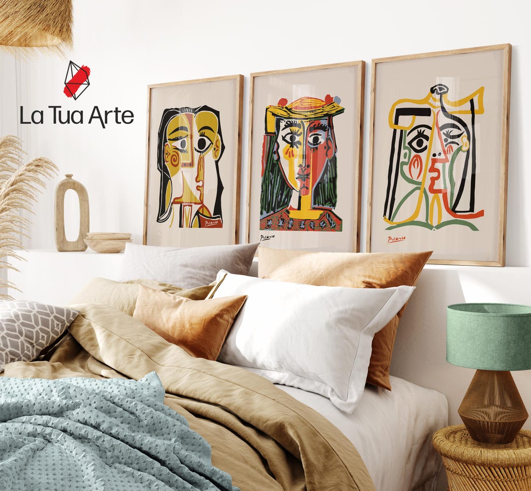 Picasso Abstract Face Line Art Prints: Modern Gallery Wall Set - Etsy UK