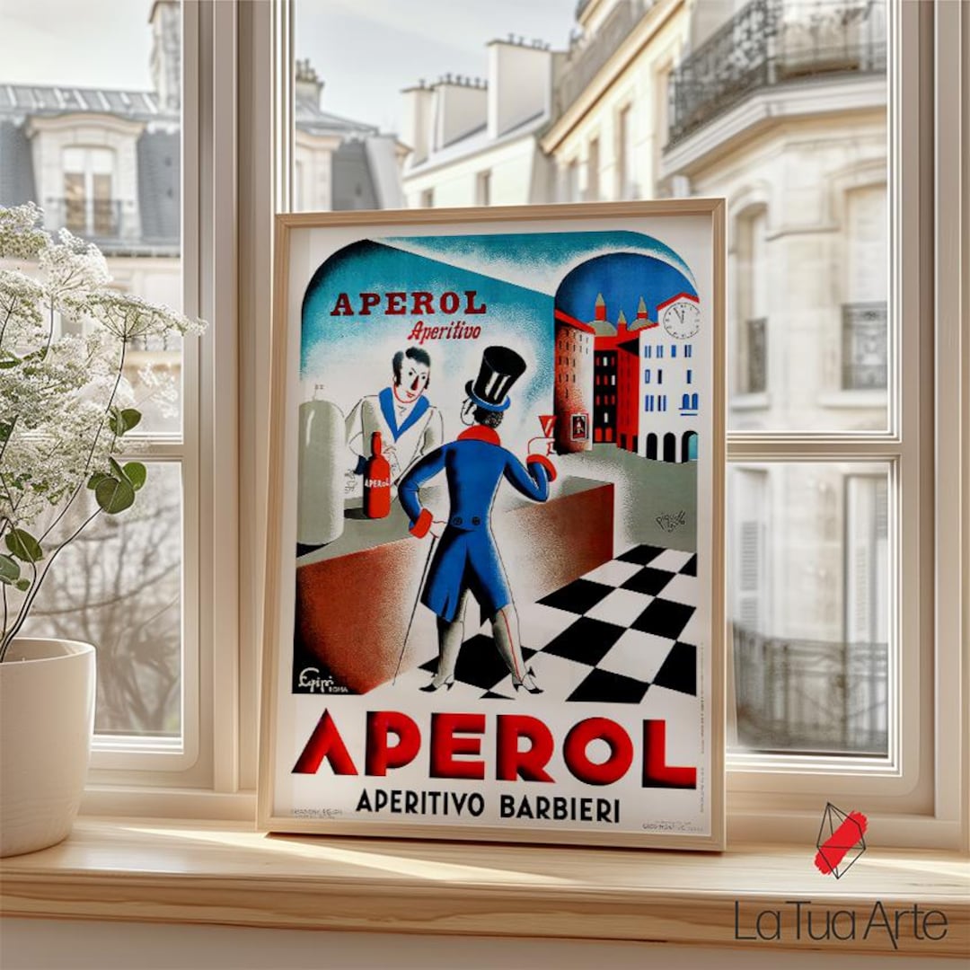 Vintage Aperol Italian Aperitivo Poster: Retro Kitchen Wall Art - Etsy