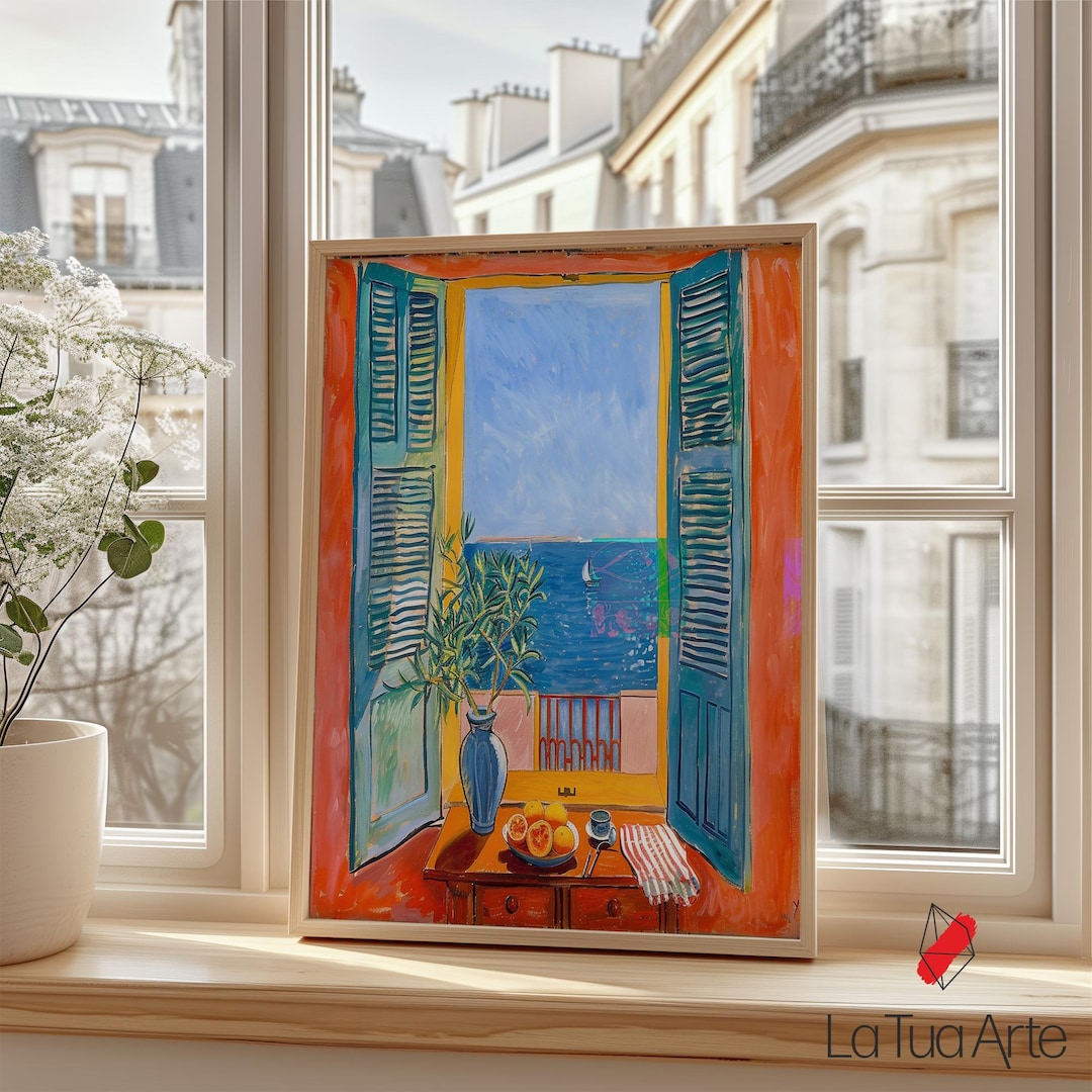 Henri Matisse 'open Window' Print: Colorful Vintage Wall Art - Etsy
