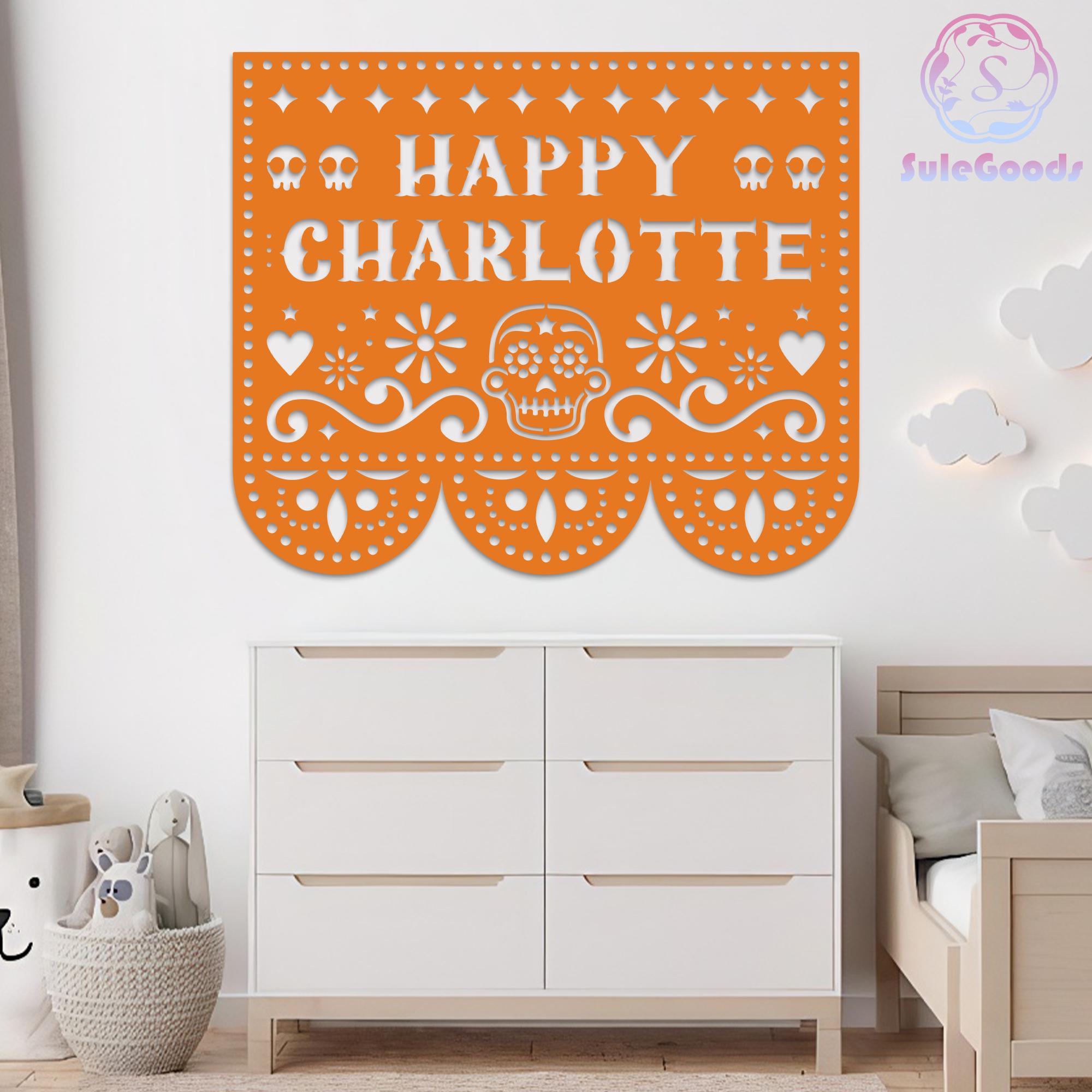Custom Papel Picado Metal Sign,mexican Wedding Family Name Decor ...