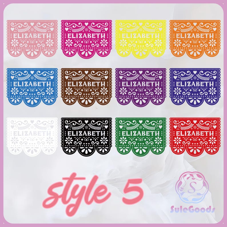 Custom Papel Picado Metal Sign,mexican Wedding Family Name Decor ...