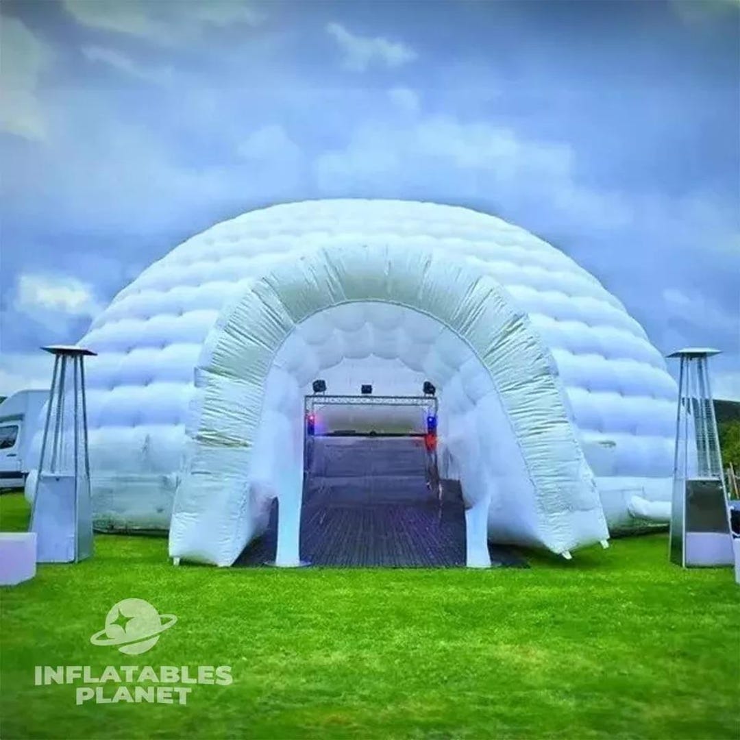 Inflatable Night Club Dome Tent LED Lights Arch Festival House Party ...