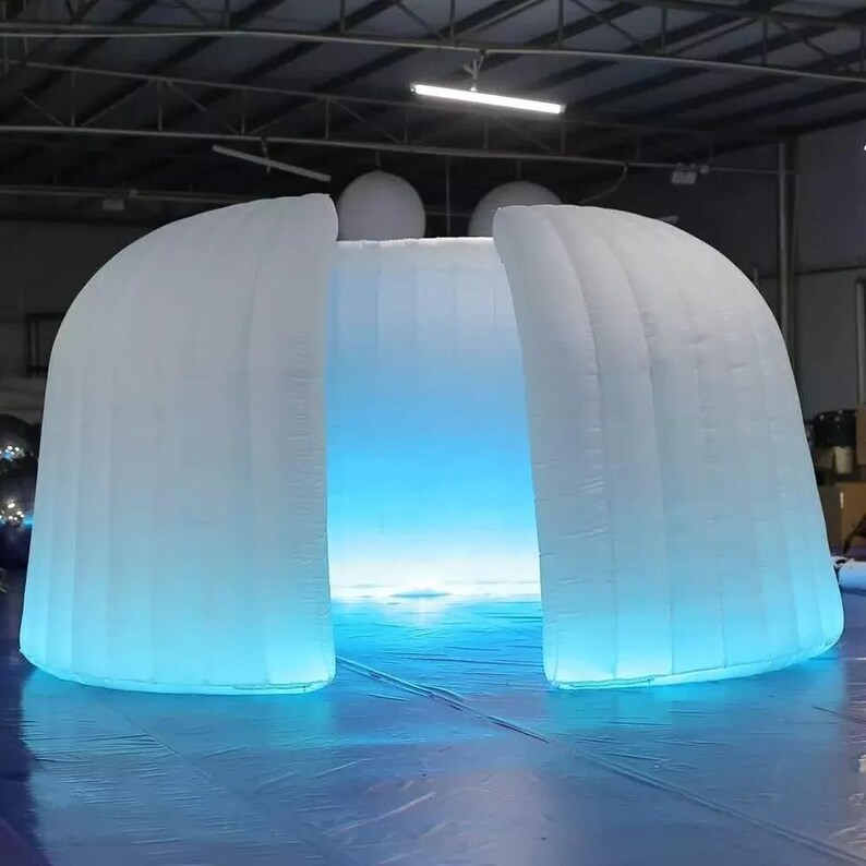 Inflatable Office Pod Meeting Room Tent With LED Lights Party Dome ...