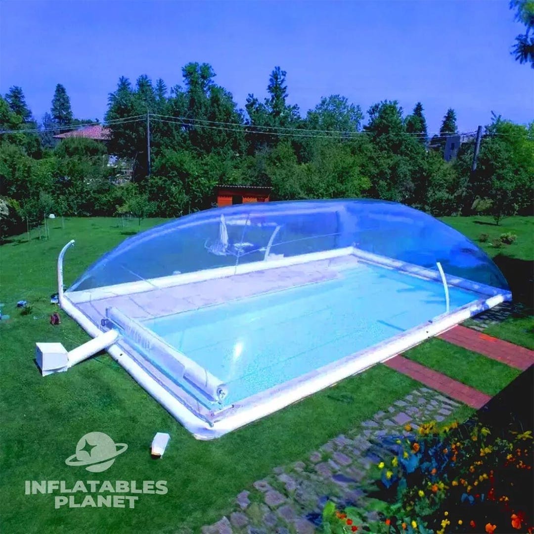 Inflatable Pool Dome Cover Tent House Portable Outdoor Ceiling Swimming ...