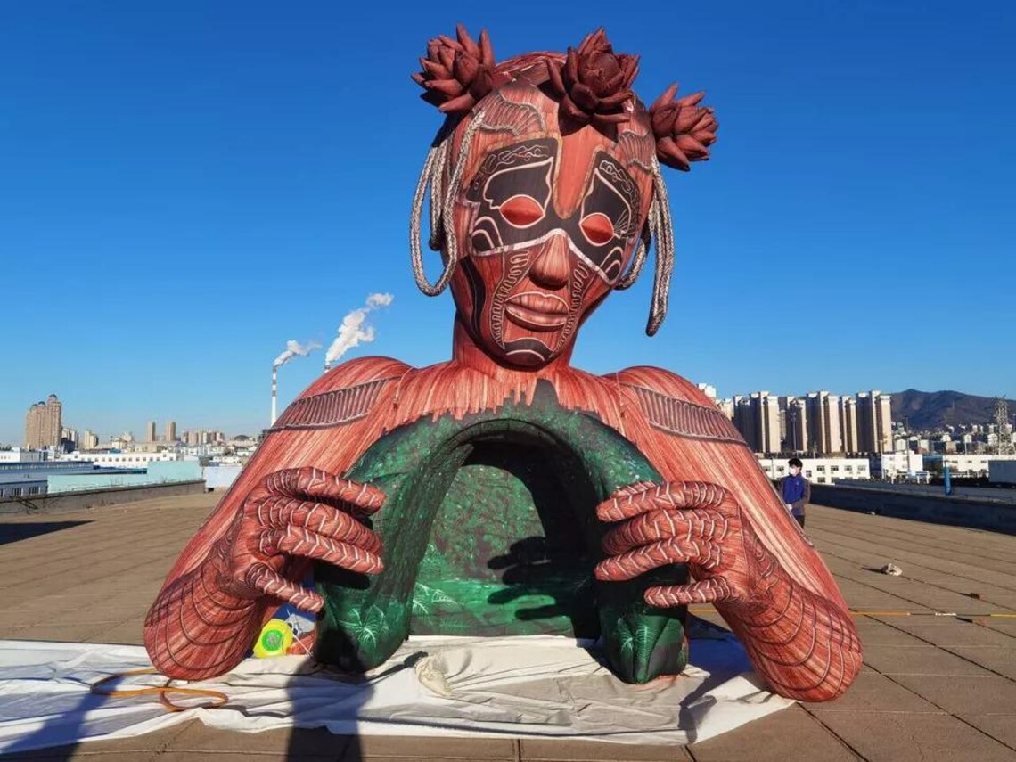 Inflatable Stage DJ Booth LED Lights Cover Tent Party Rave Festival ...