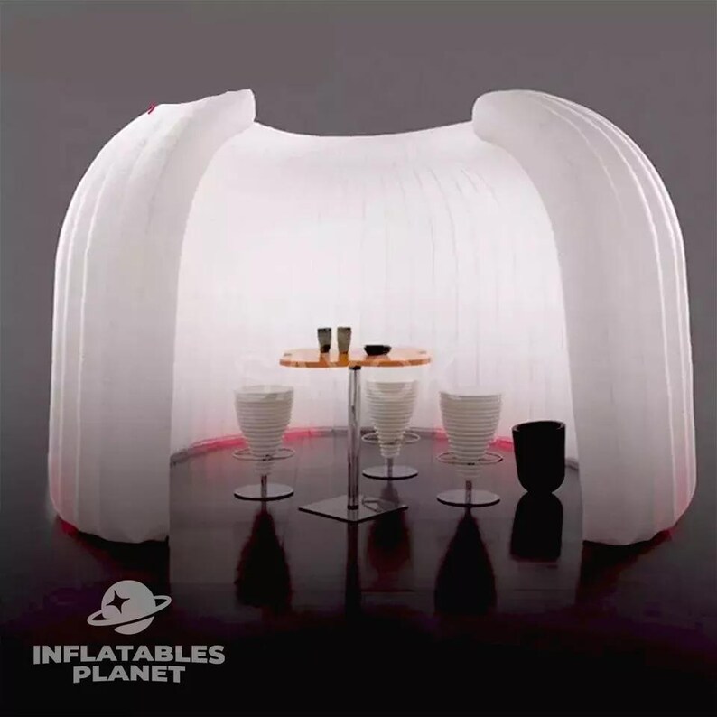 Inflatable Office Pod Meeting Room Tent With LED Lights Party Dome ...