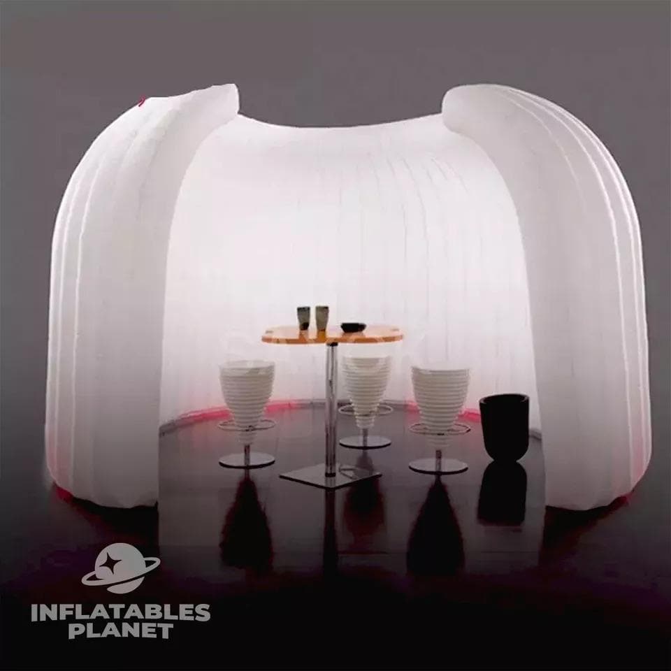 Inflatable Office Pod Meeting Room Tent With LED Lights Party Dome ...