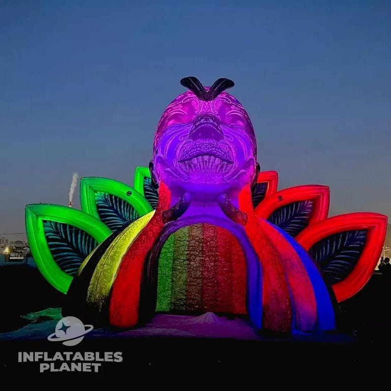 Inflatable Stage DJ Booth LED Cover Tent Party Rave Festival Concert ...