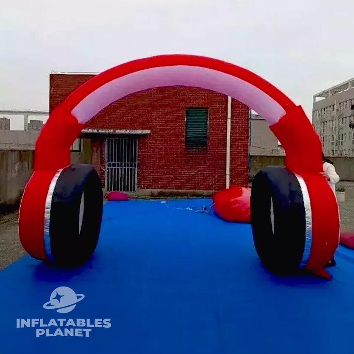 Inflatable Giant Headphones Earphones LED Lights Figure Blow up Party ...
