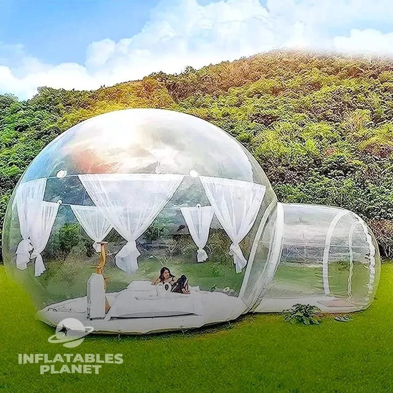 Inflatable Bubble Tent Transparent Dome Camping Glamping House Outdoor ...