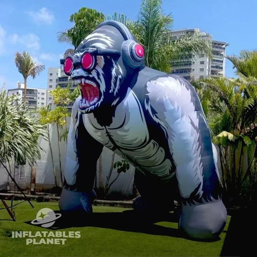 Inflatable Ape DJ Booth LED Lights Cover Tent Party Rave Festival ...