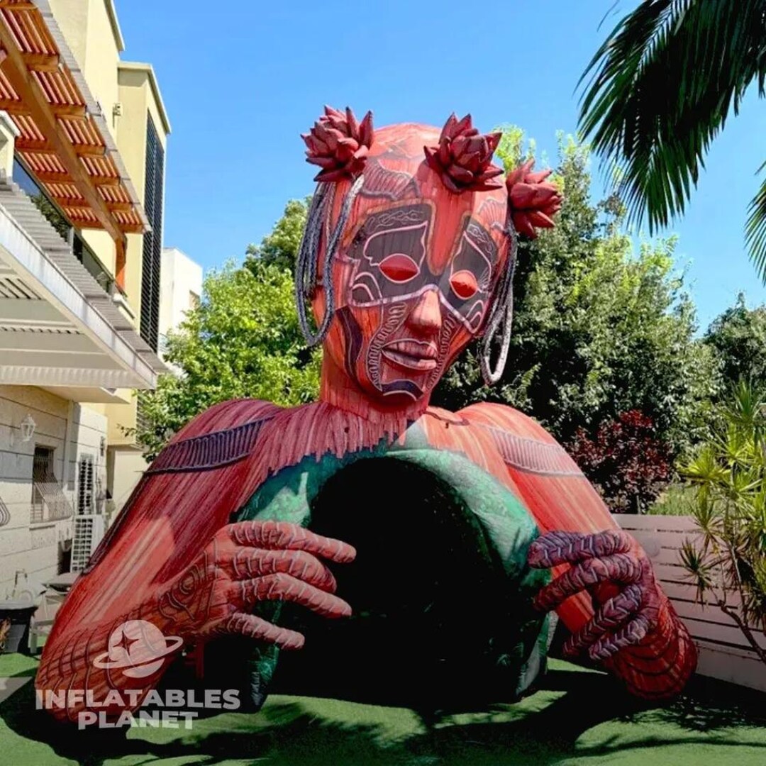 Inflatable Stage DJ Booth LED Lights Cover Tent Party Rave Festival ...