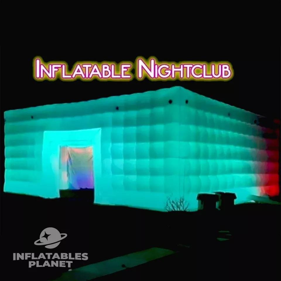Inflatable Night Club Marquee Tent LED Lights Festival Carnival House ...