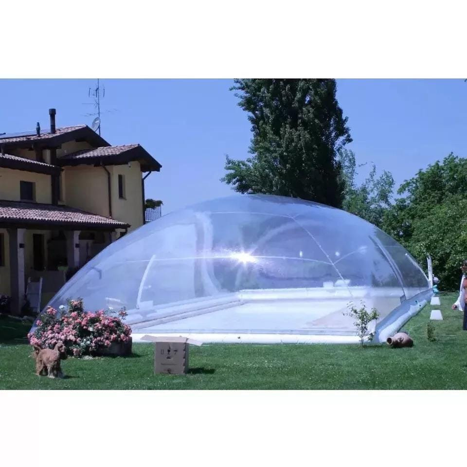 Inflatable Pool Dome Cover Tent House Portable Outdoor Ceiling Swimming ...