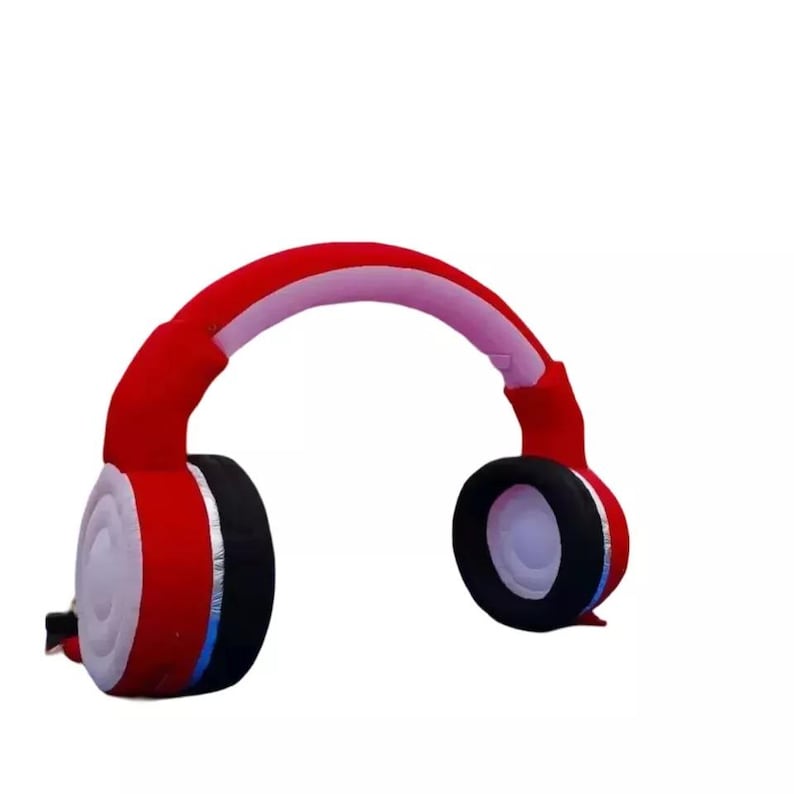 Inflatable Giant Headphones Earphones LED Lights Figure Blow up Party ...