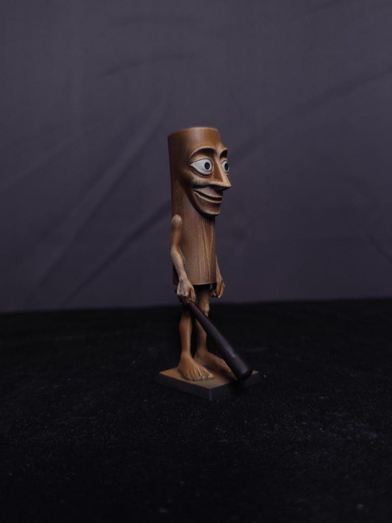 TUNG TUNG SAHUR | Brainroot | Handpainted 10cm - Etsy
